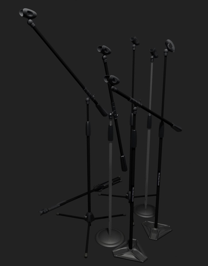 Microphone Stands Mic 3d Max