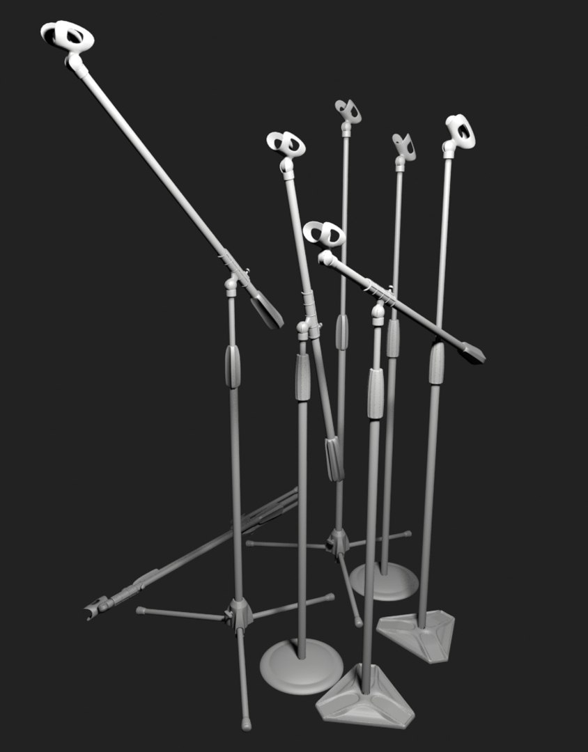 Microphone Stands Mic 3d Max