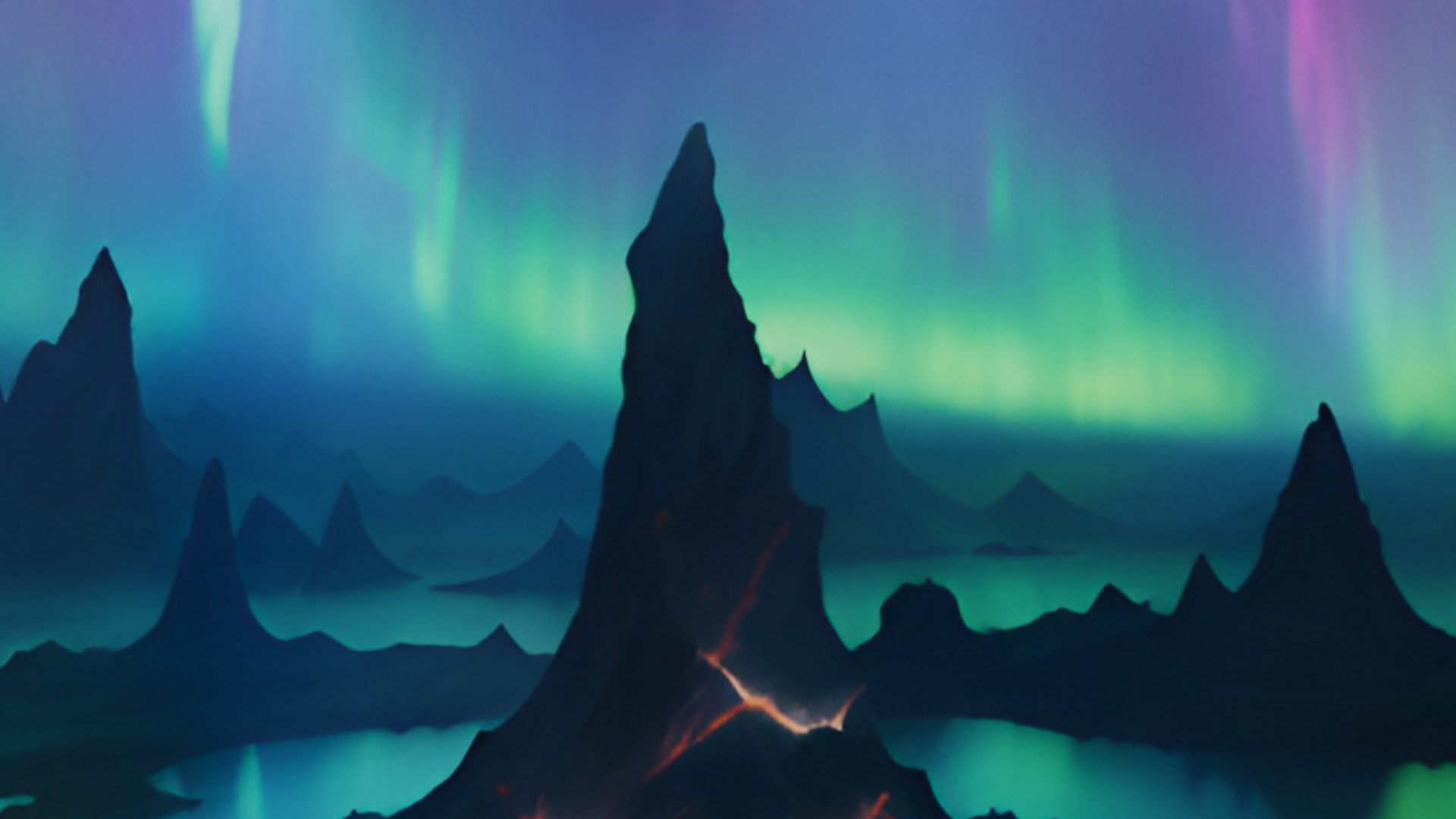 3D Model Stunning Dinner At The Dark Valley - Northen Lights And Magic ...