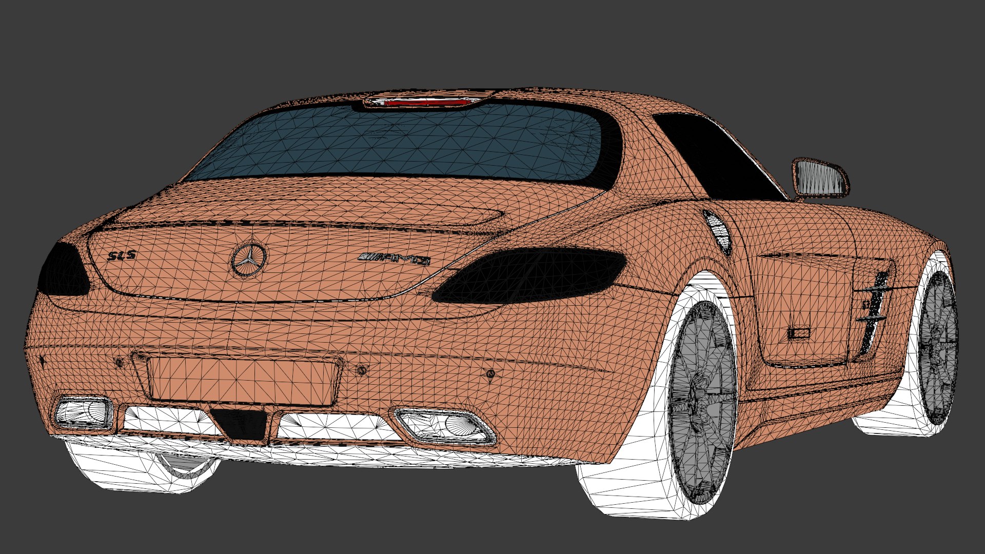 Mercedes-Benz SLS AMG 3D Model High-Quality Detailed Design 3D ...