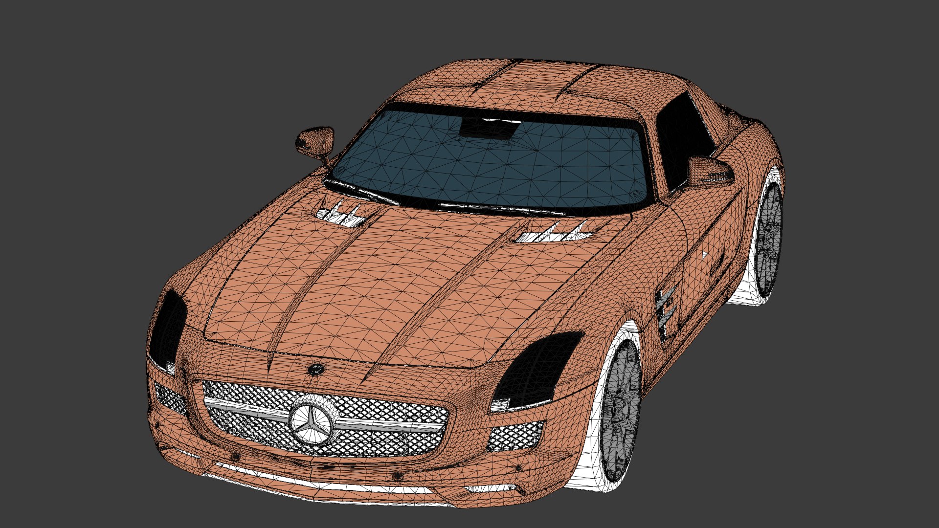 Mercedes-Benz SLS AMG 3D Model High-Quality Detailed Design 3D ...