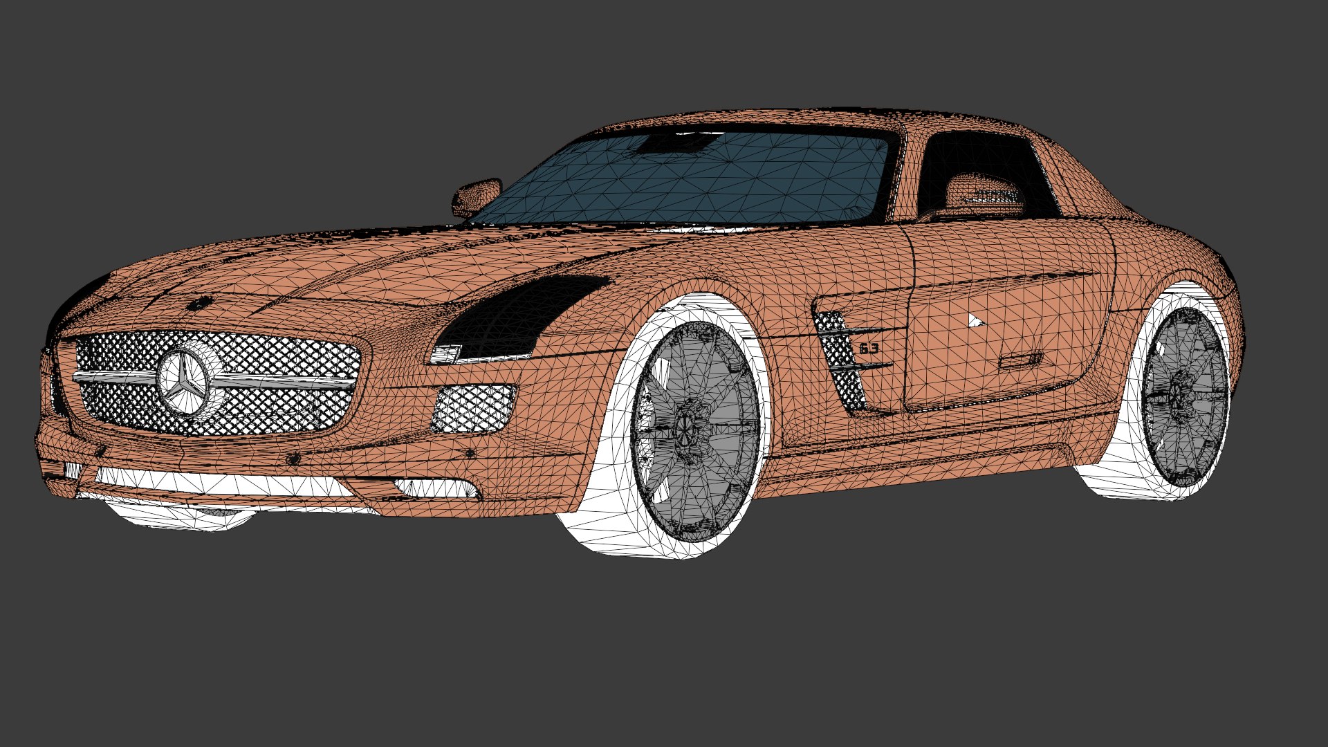 Mercedes-Benz SLS AMG 3D Model High-Quality Detailed Design 3D ...