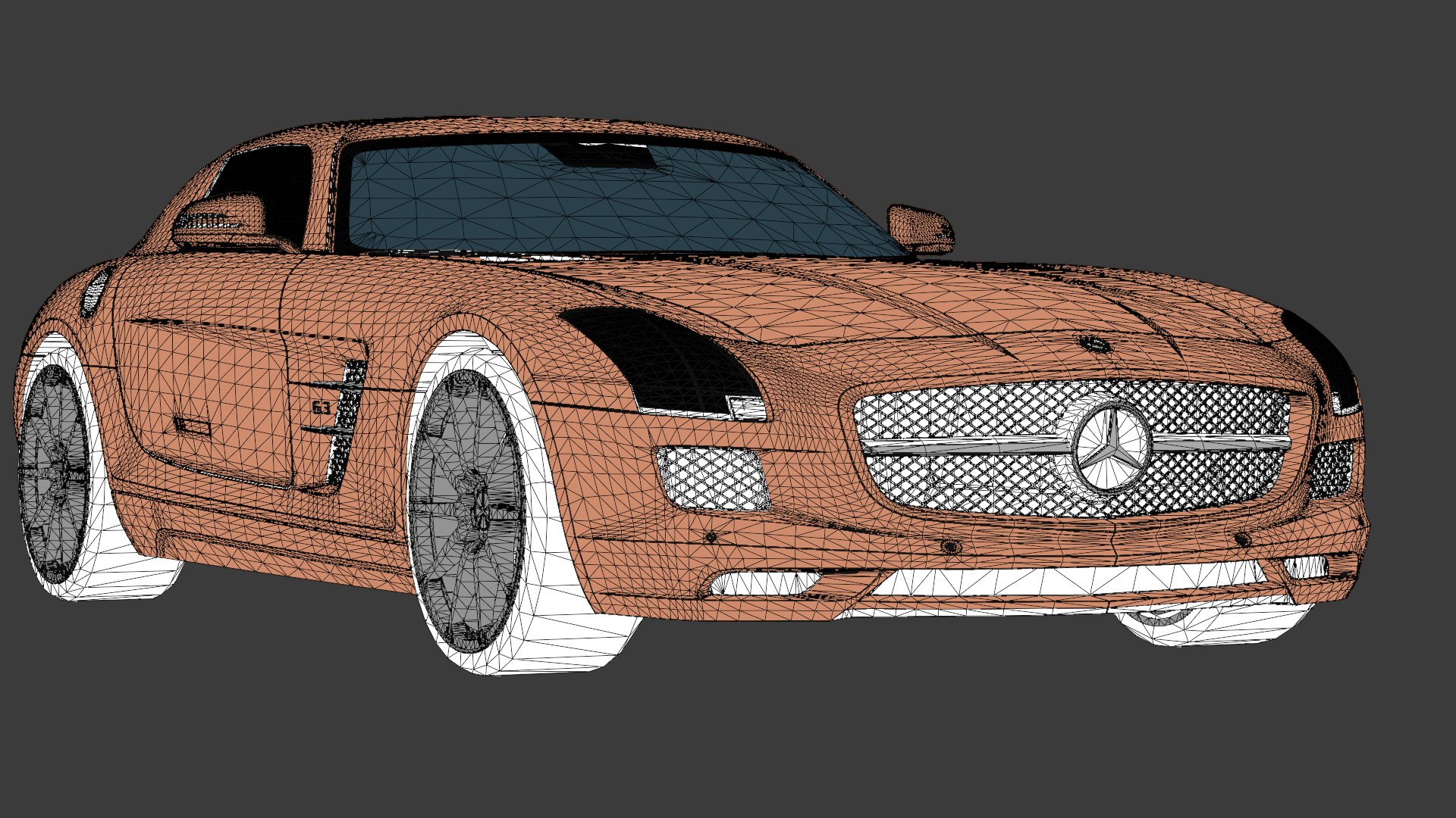 Mercedes-Benz SLS AMG 3D Model High-Quality Detailed Design 3D ...