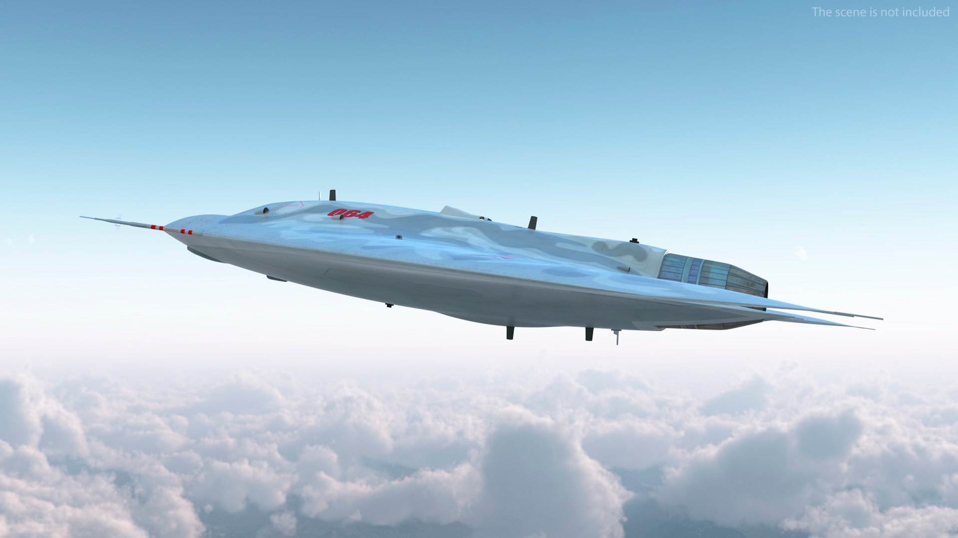 Russian Heavy Strike Unmanned Bomber S-70 Okhotnik Rigged For Cinema 4D ...