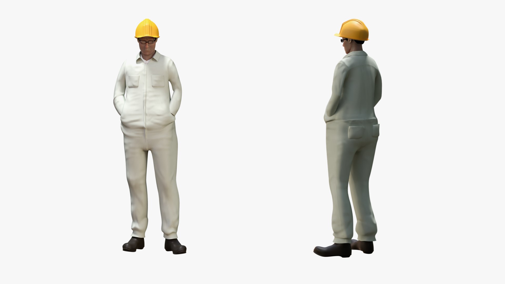 Worker 01 3d Max