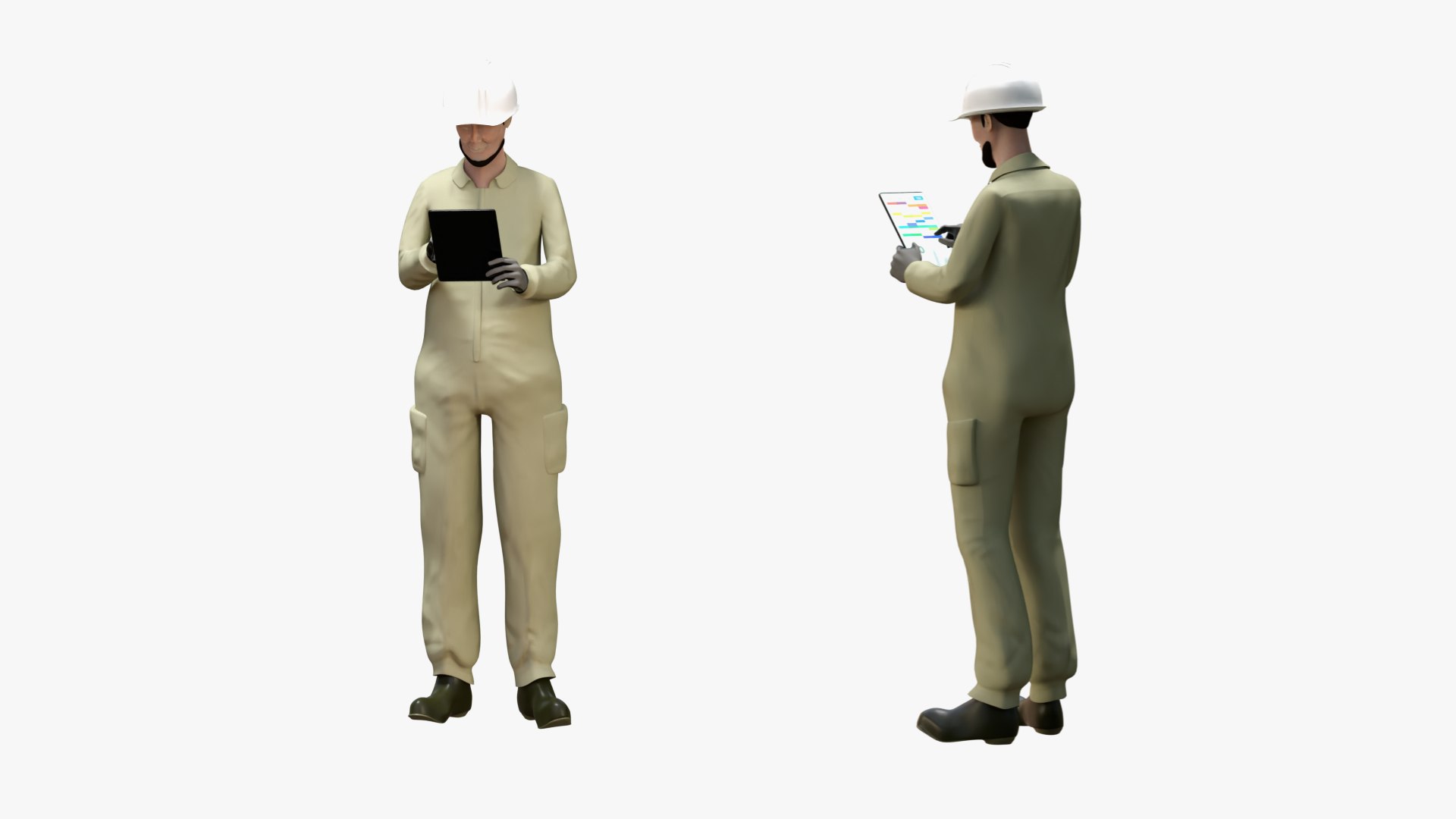 Worker 01 3d Max