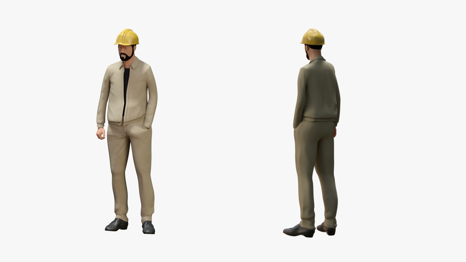 Worker 01 3d Max