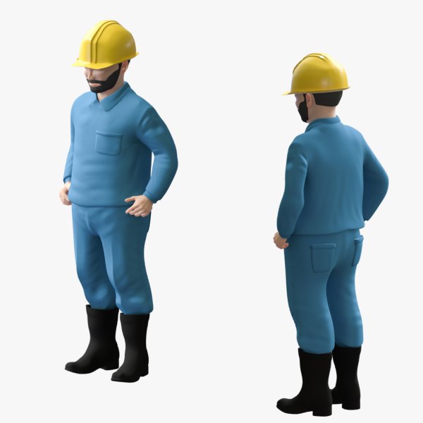 worker 01 3d max