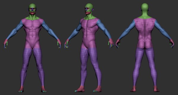 3D male body base - TurboSquid 1323022