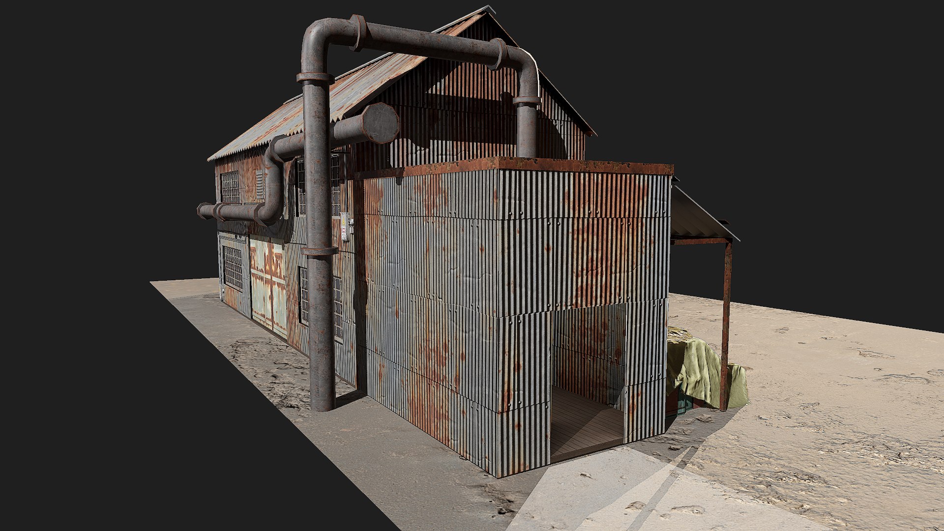 3D Old Warehouse-Industrial Building - TurboSquid 2051764