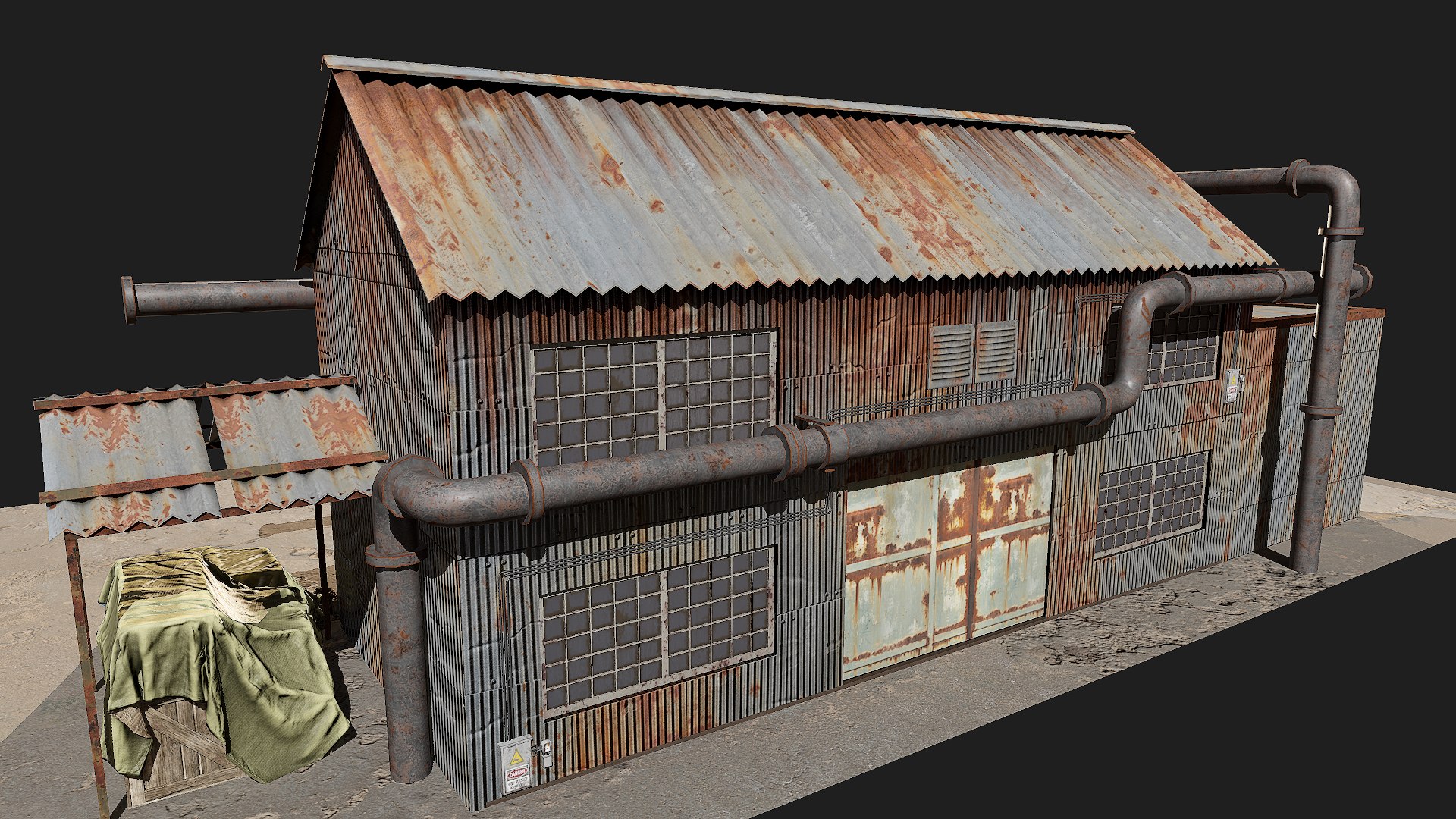 3D Old Warehouse-Industrial Building - TurboSquid 2051764
