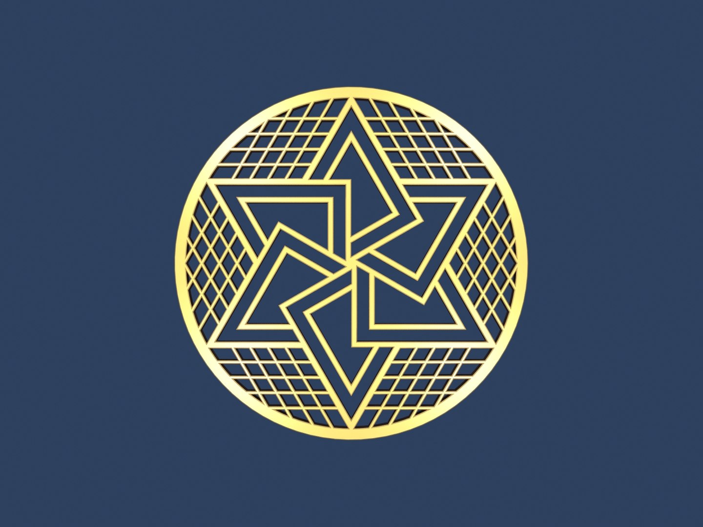 3D Star David Medallion - TurboSquid 1429641