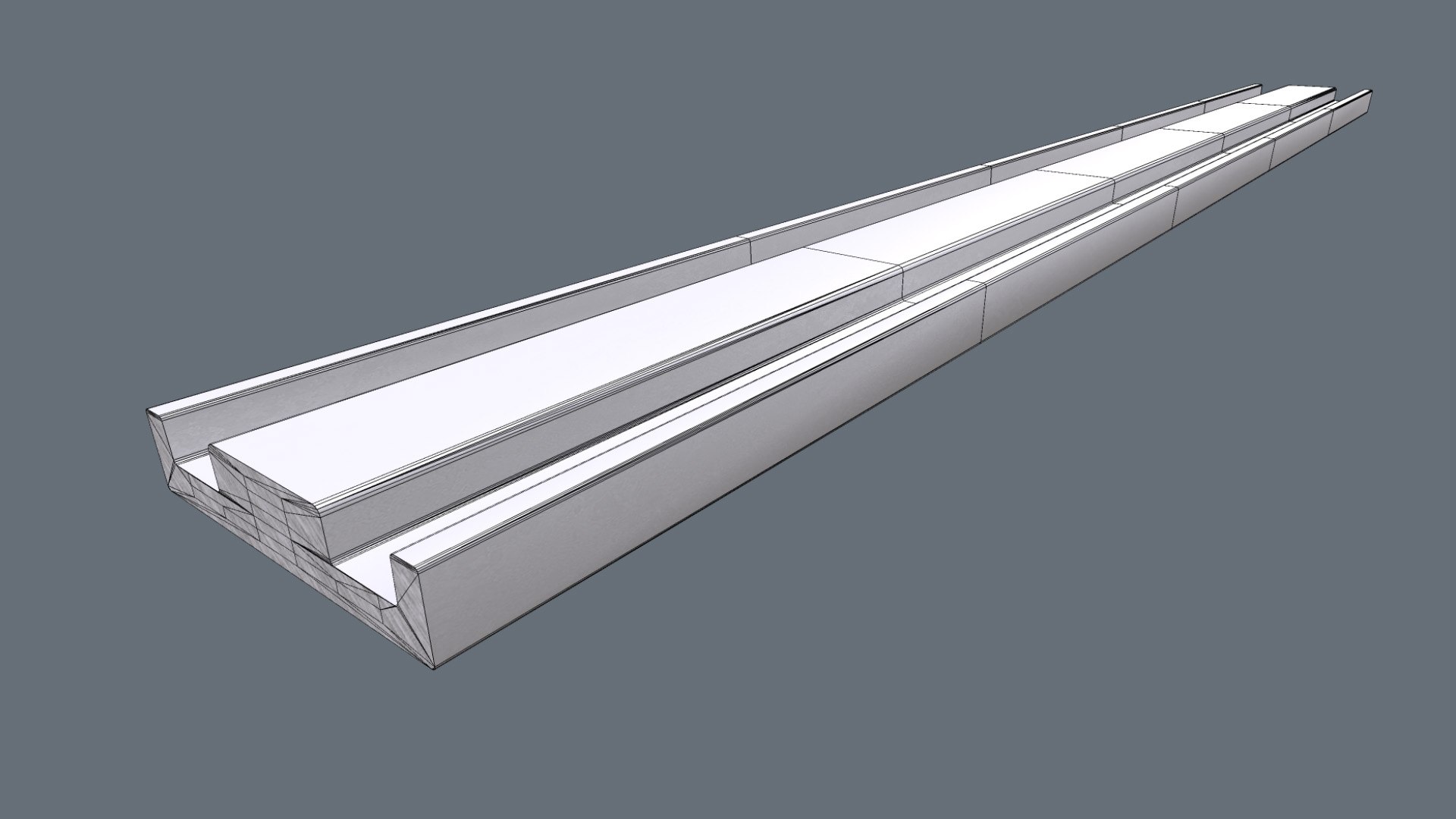 3D Gearing Track Profile SMB Low-poly Model - TurboSquid 1883871