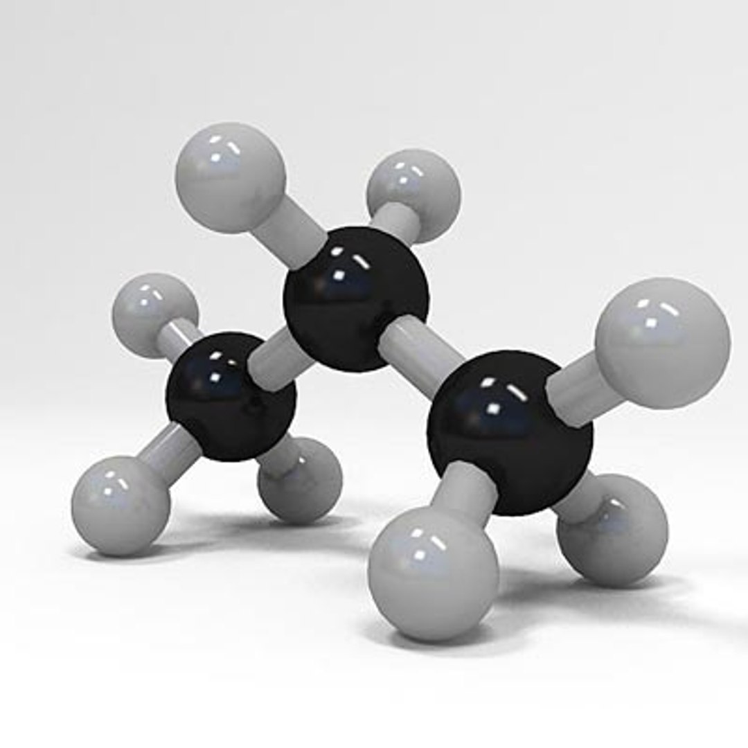 Propane Molecule Structure 3d Max