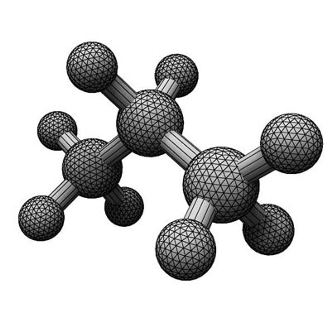 propane molecule structure 3d max