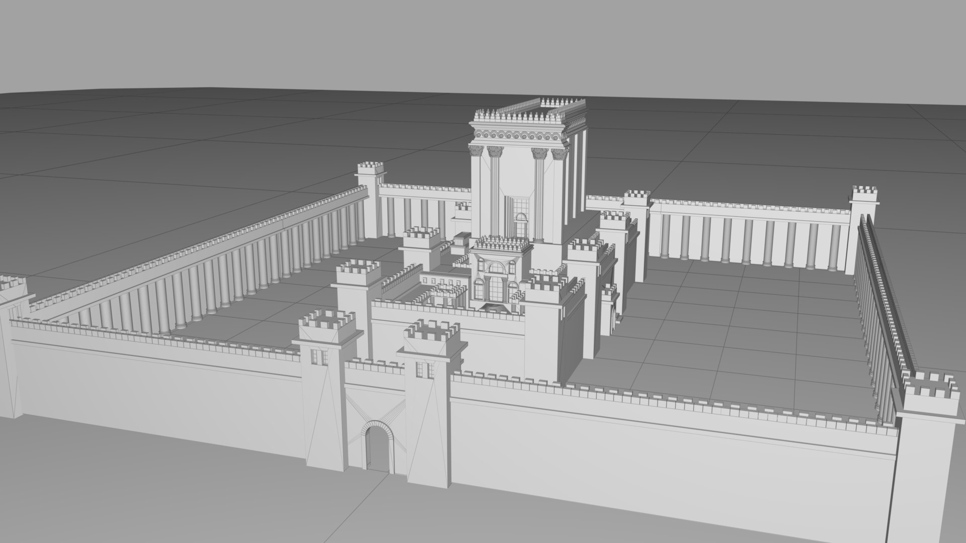 Solomons Temple 3D Model - TurboSquid 2055283