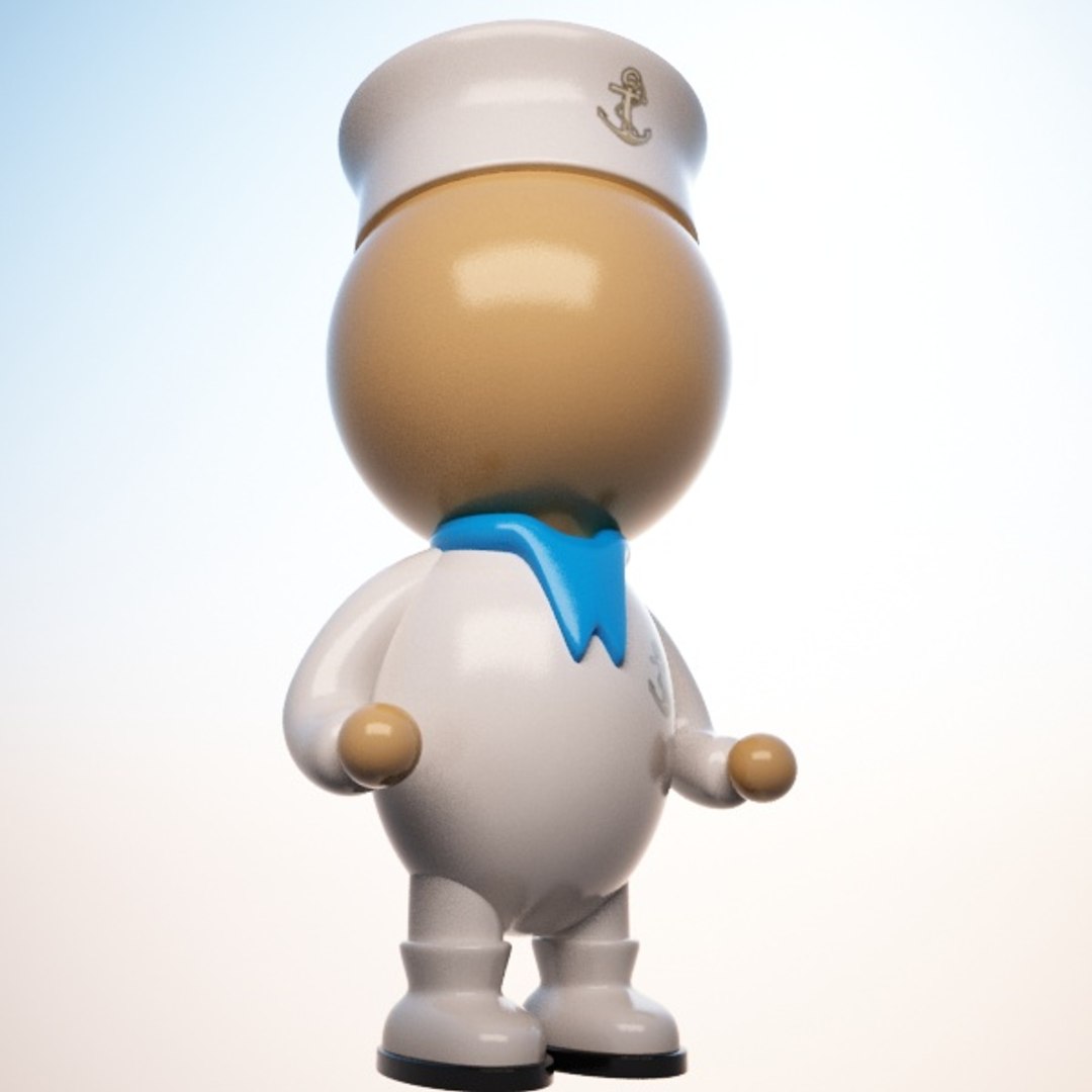 3d Sailor Character Cartoon