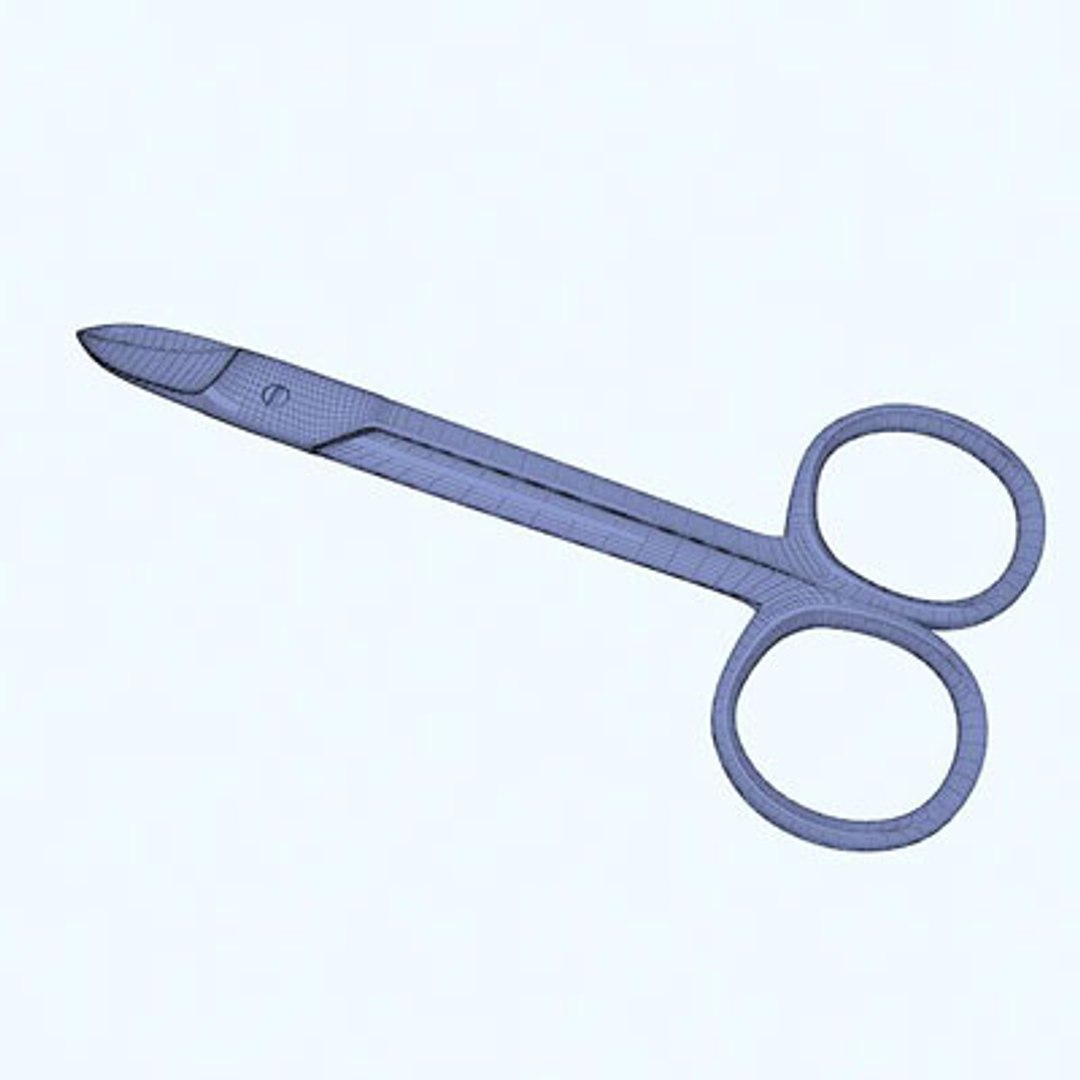 3d Model Crown Scissors