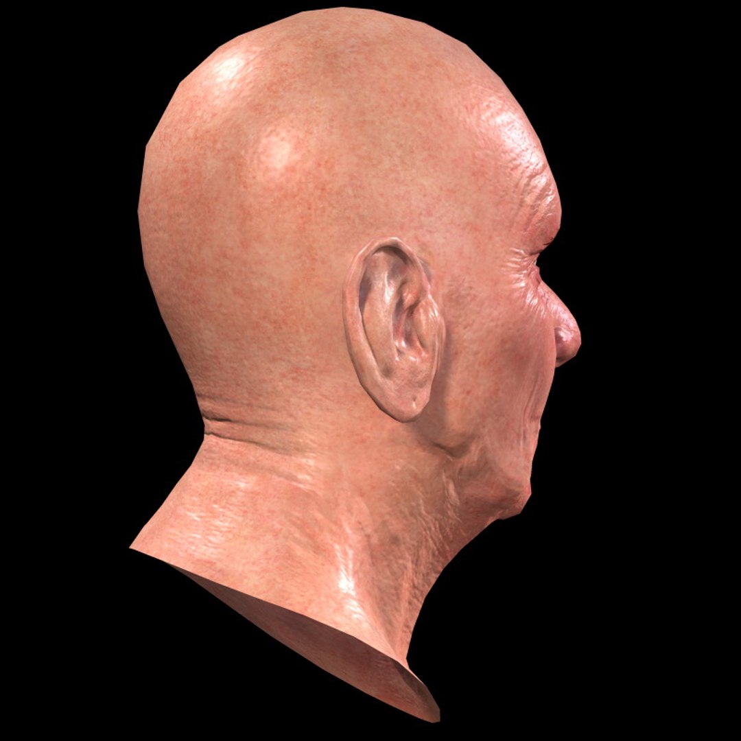 3d Old Woman Head Model