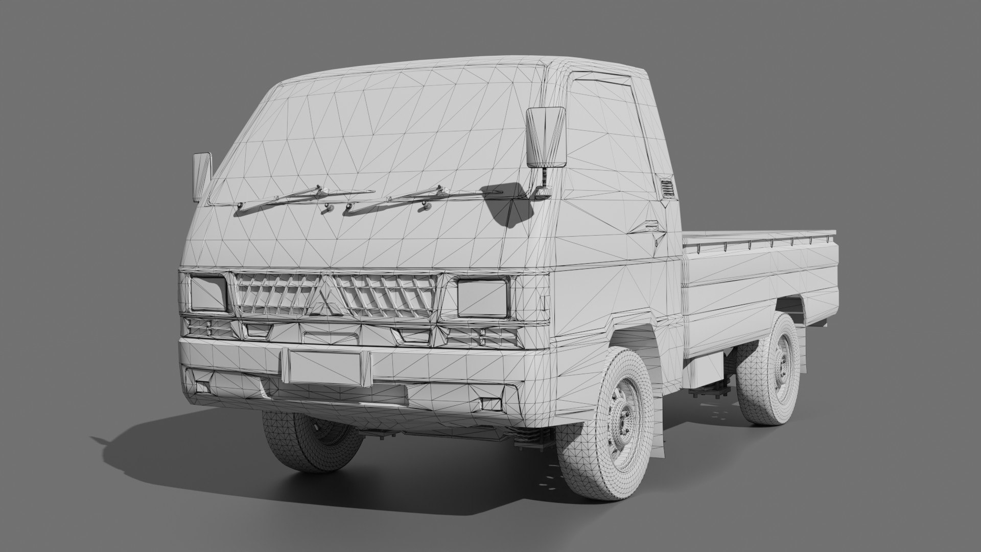 3D Mitsubishi L300 Low-poly 3D Model Model - TurboSquid 2099510