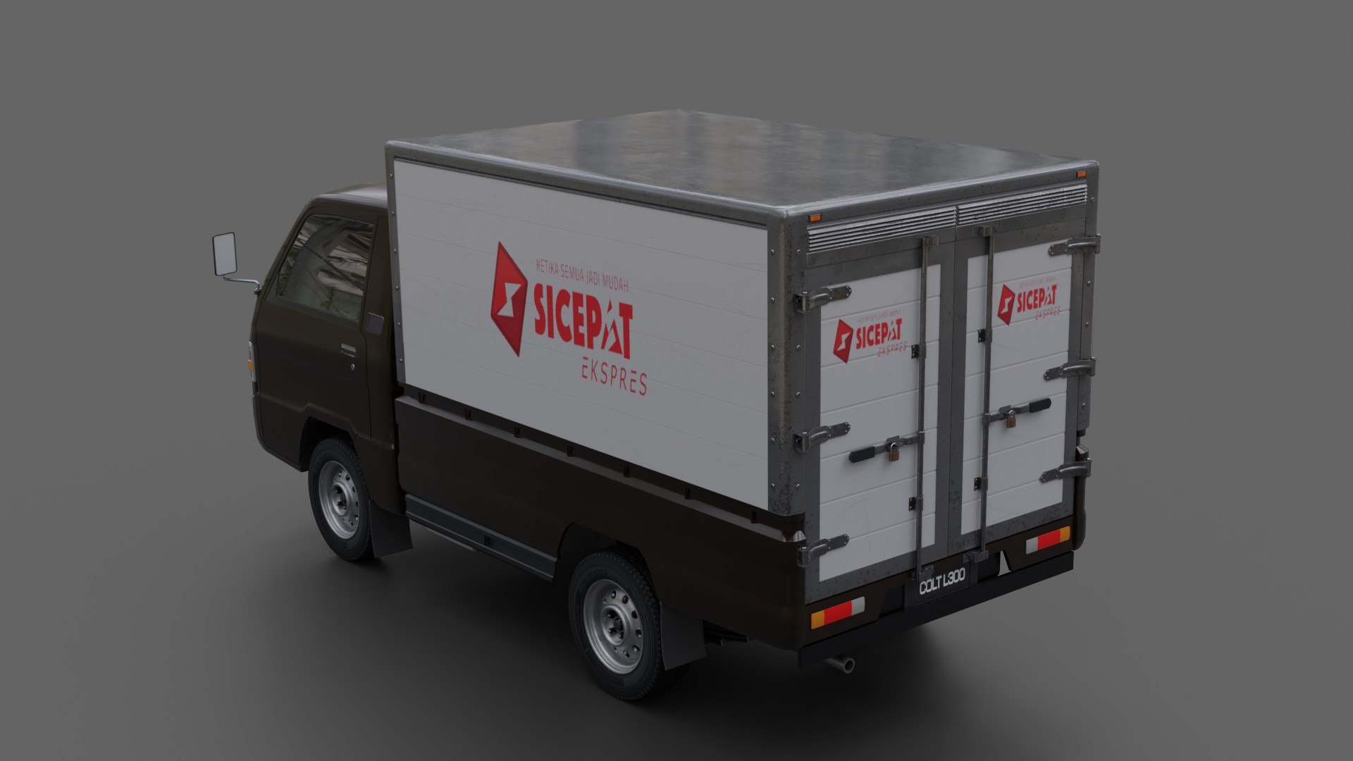 3D Mitsubishi L300 Low-poly 3D Model Model - TurboSquid 2099510