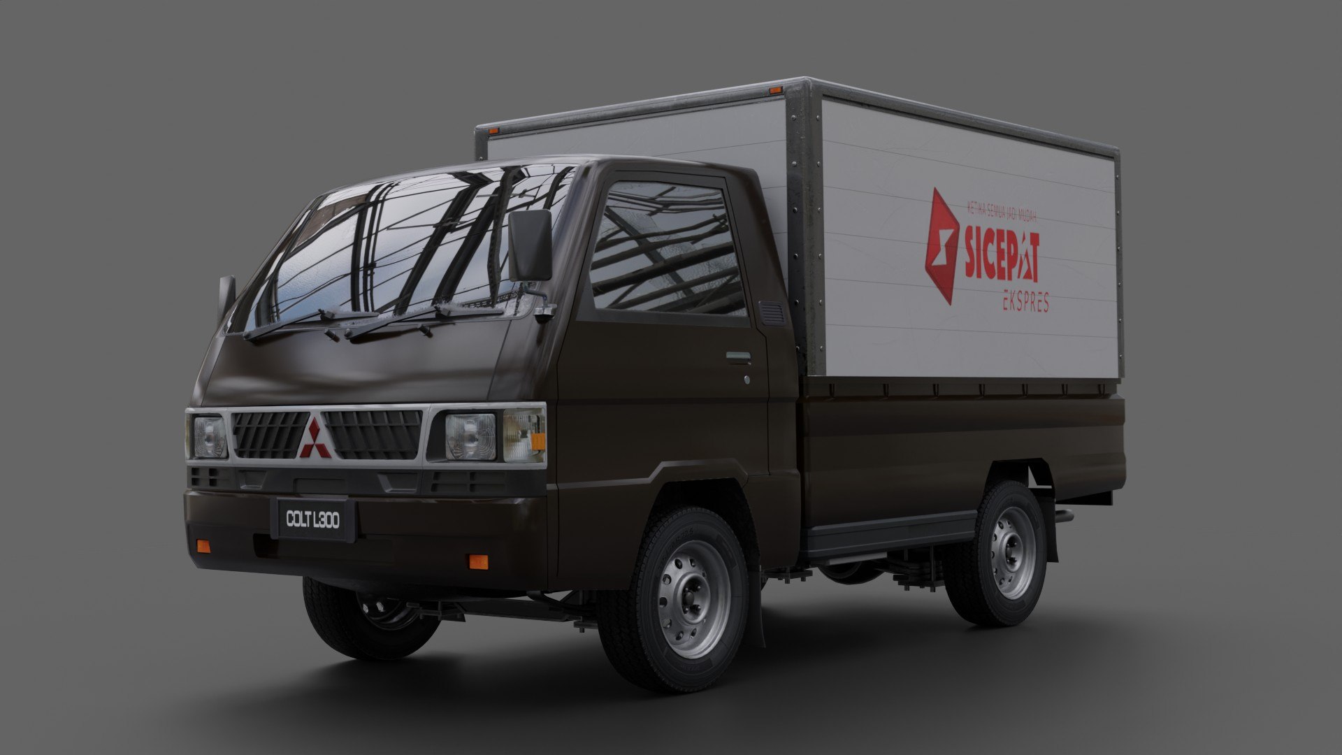 3D Mitsubishi L300 Low-poly 3D Model Model - TurboSquid 2099510