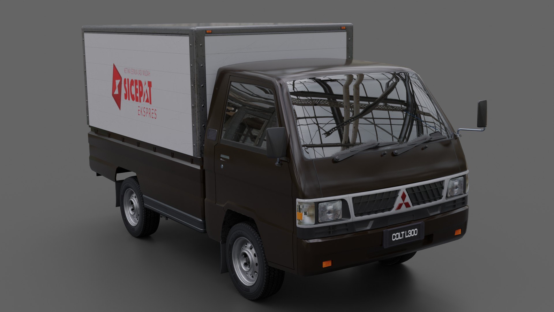 3D Mitsubishi L300 Low-poly 3D Model Model - TurboSquid 2099510