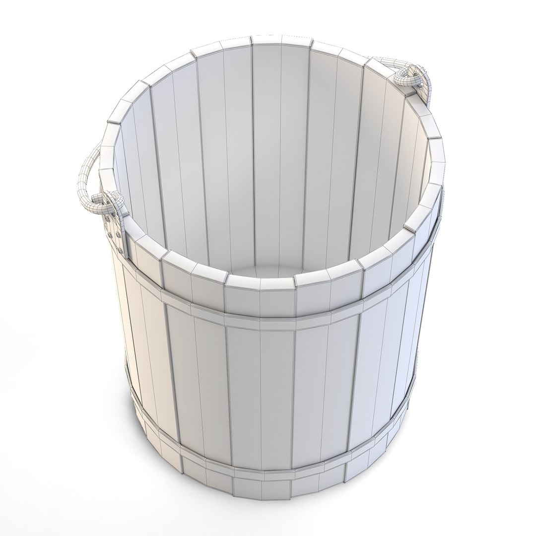 Old Wooden Bucket 3D Model - TurboSquid 2231048