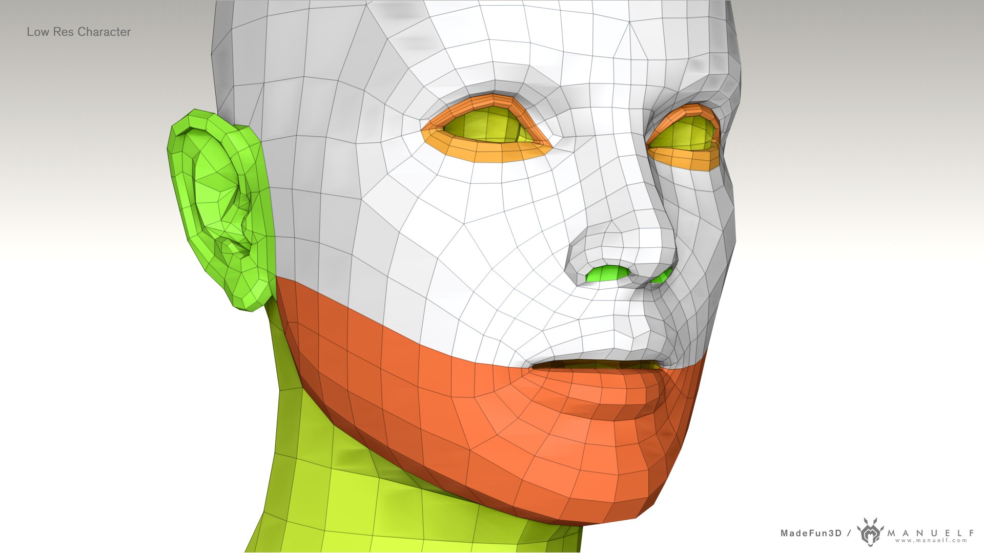 character bust basemesh pack 3d model