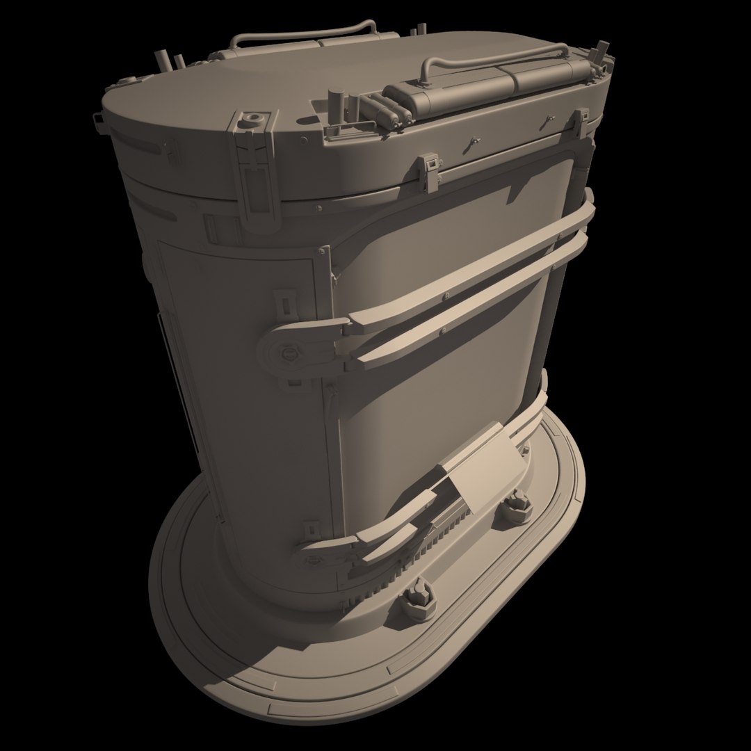 Futuristic sci fi cryopod 3D model - TurboSquid 1161830