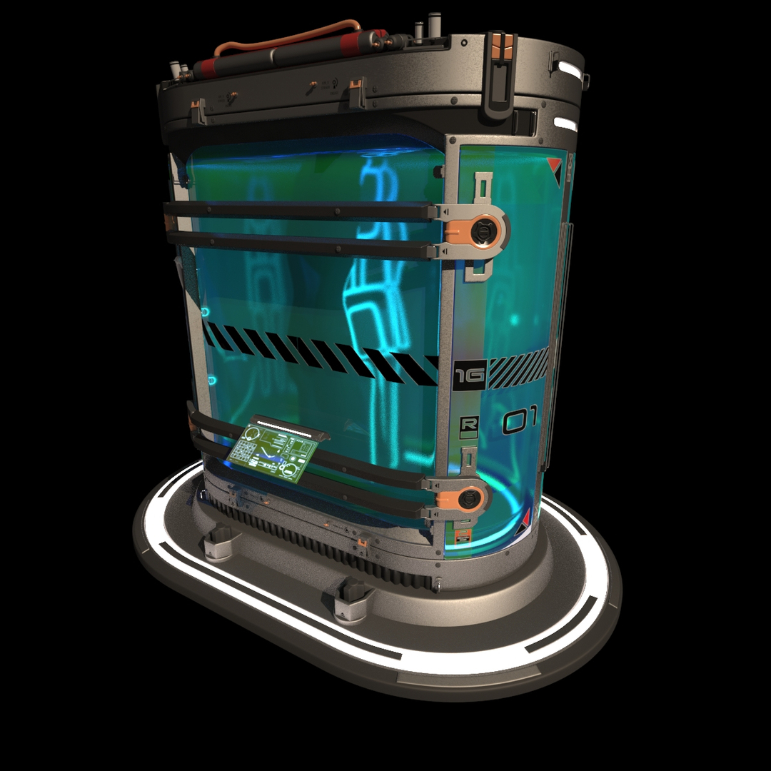 Futuristic Sci Fi Cryopod 3D Model - TurboSquid 1161830