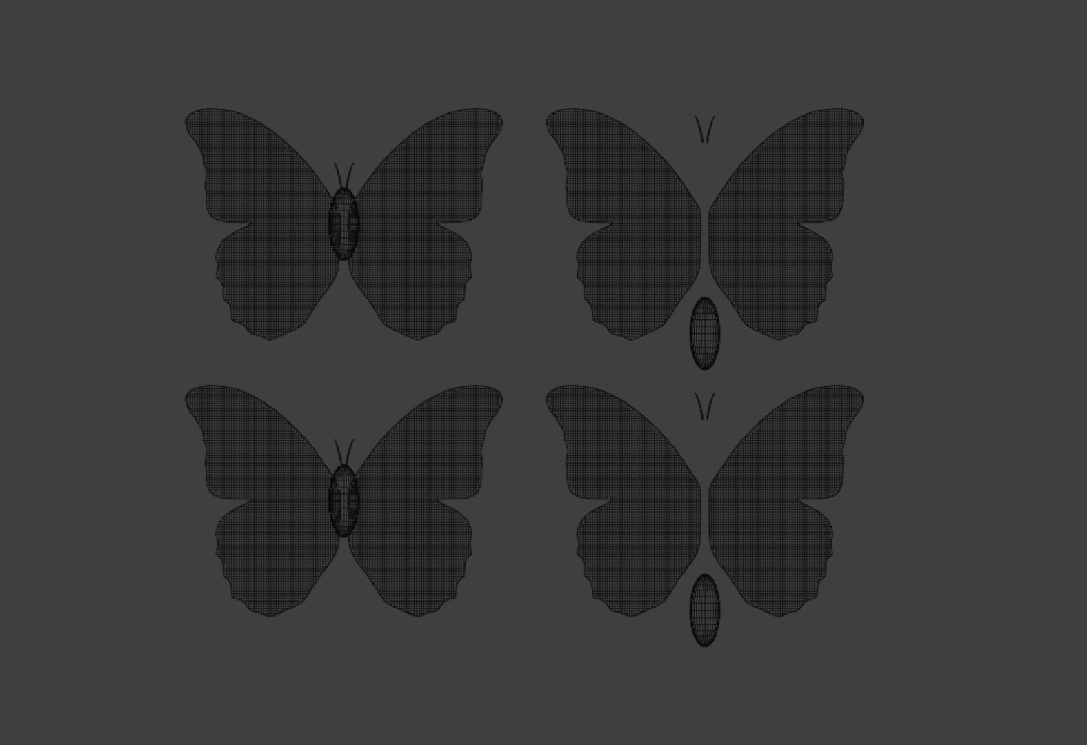 2 Stylized Butterfly Pack Model - TurboSquid 2227416