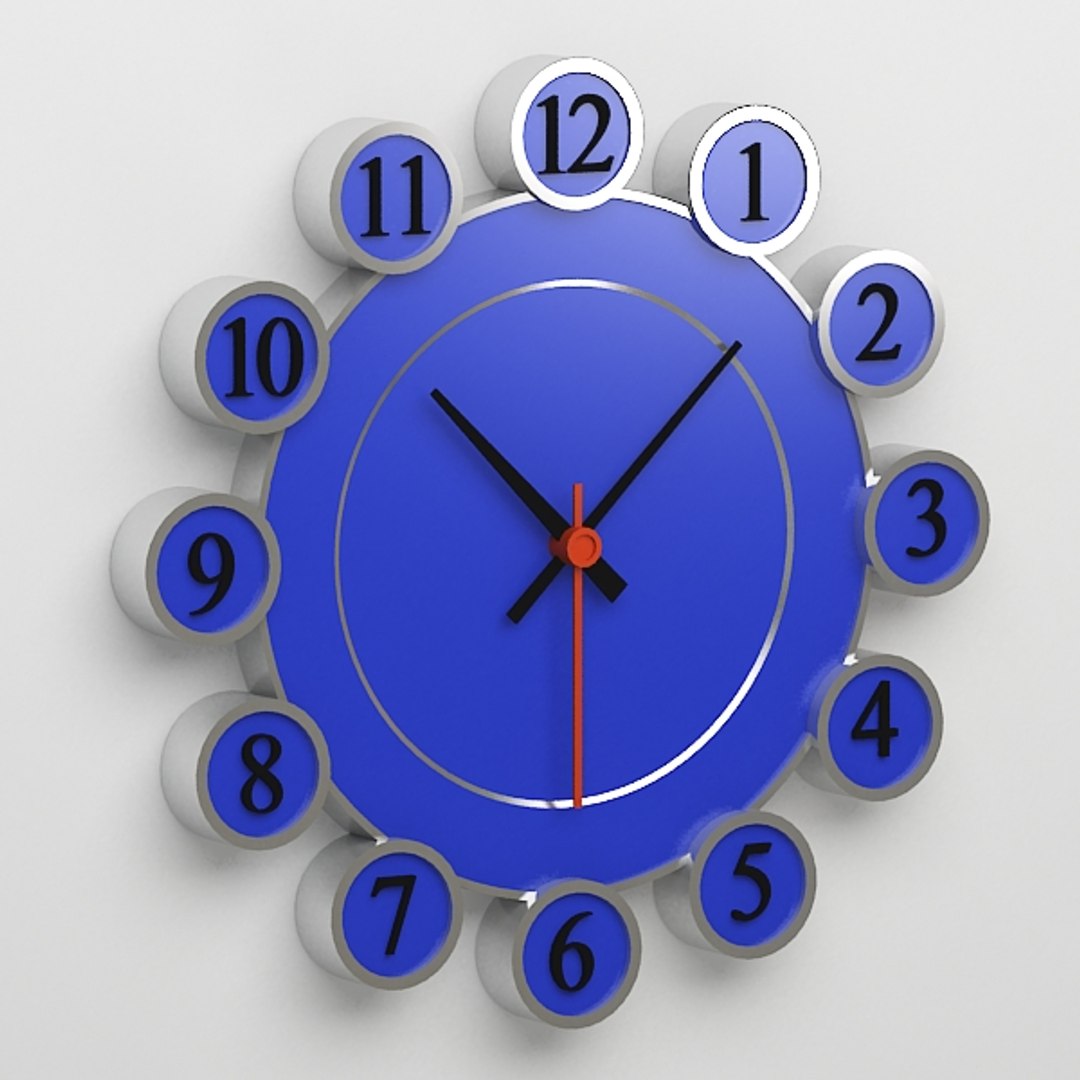 clock 3d max
