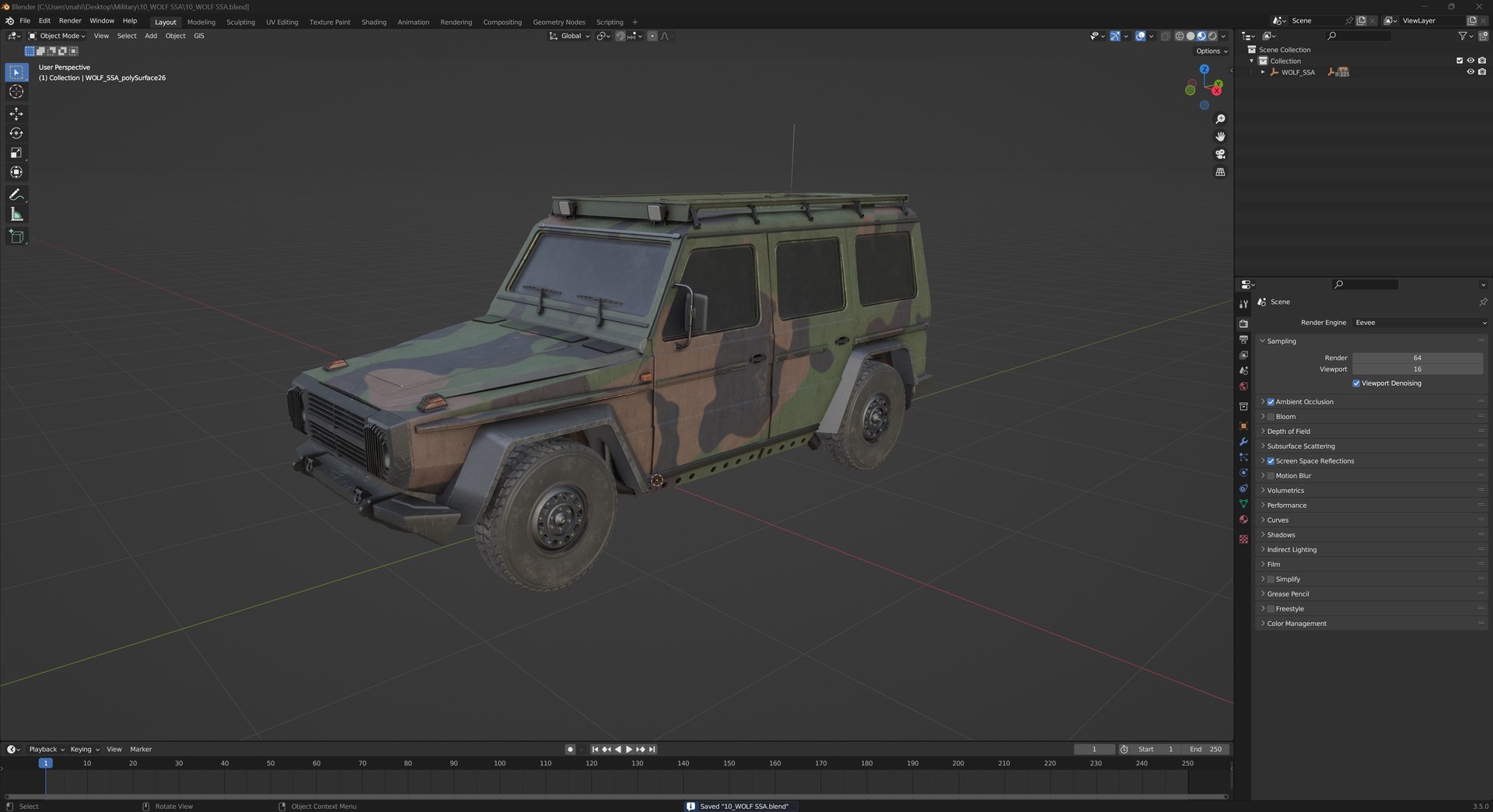 3D Wolf SSA Armored Vehicle Model - TurboSquid 2241195