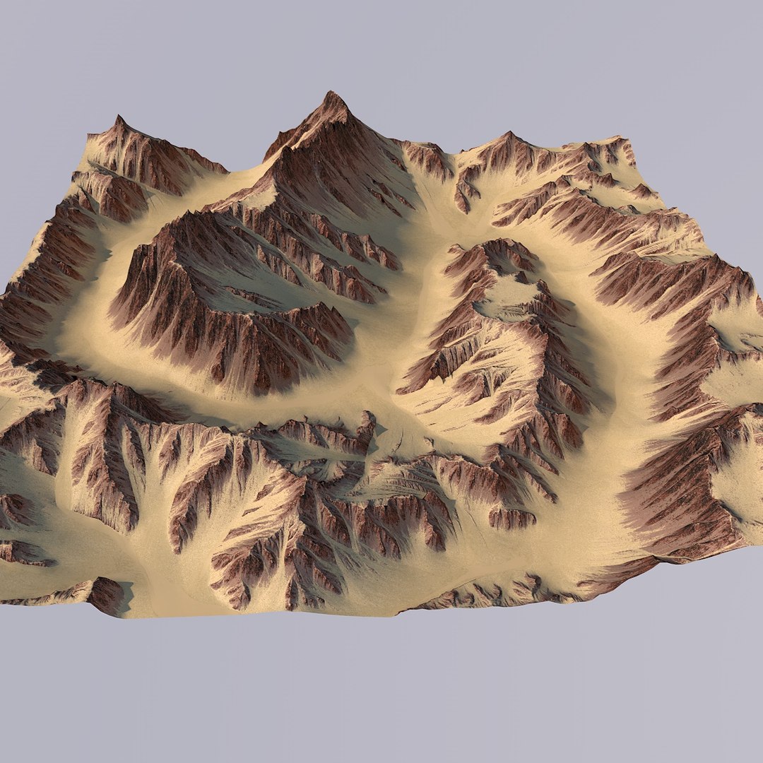 Free Desert Terrain 3D Model - TurboSquid 1150265