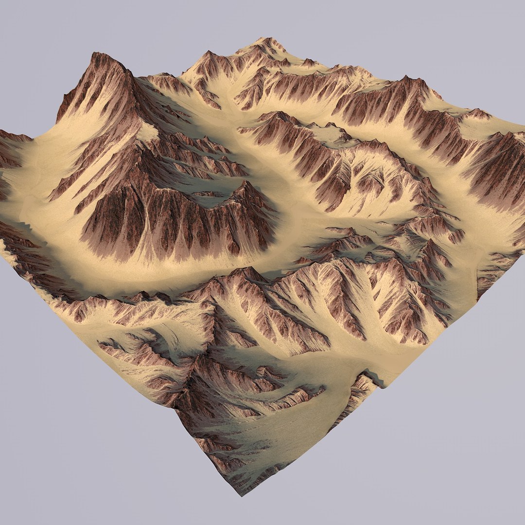 Free Desert Terrain 3D Model - TurboSquid 1150265