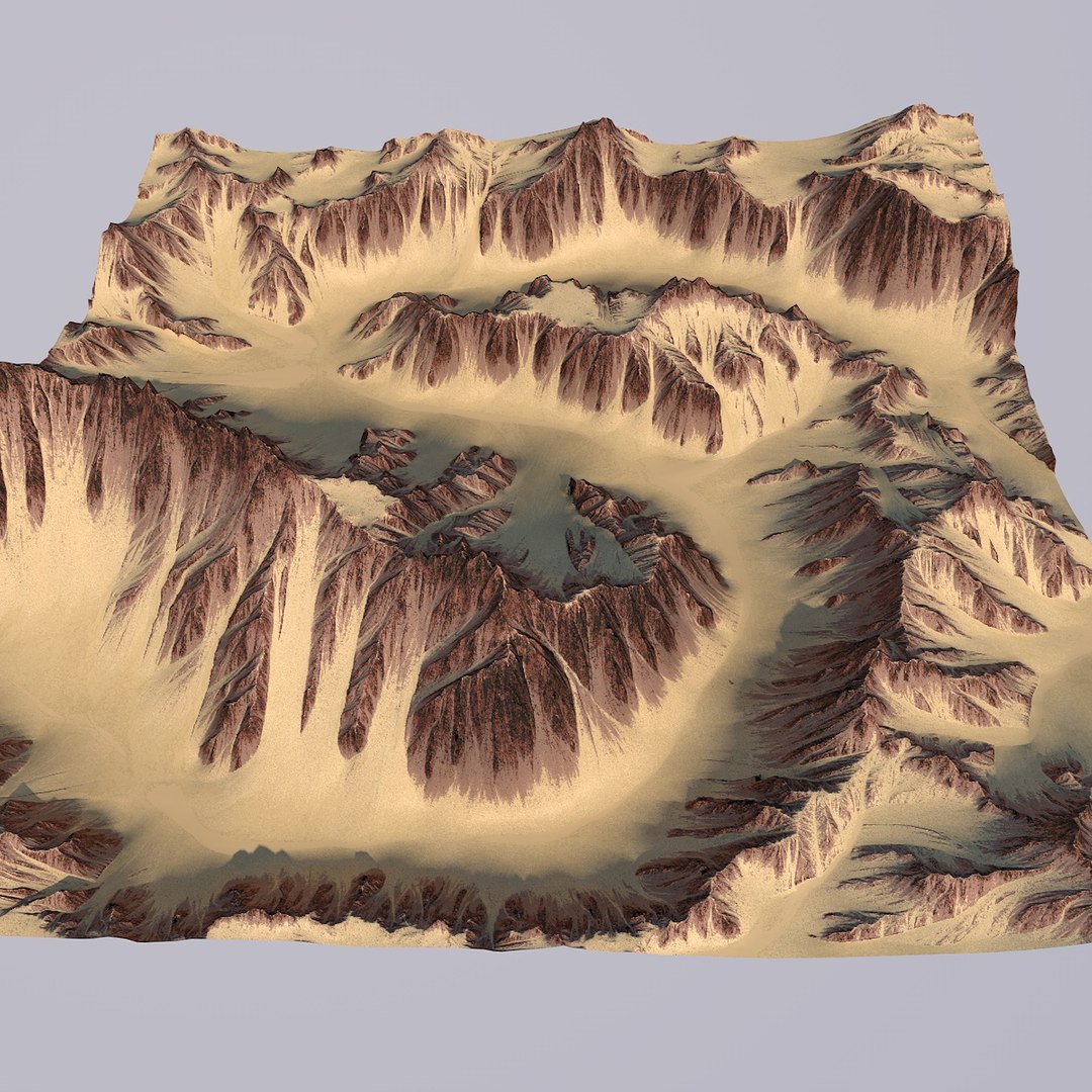Free Desert Terrain 3D Model - TurboSquid 1150265