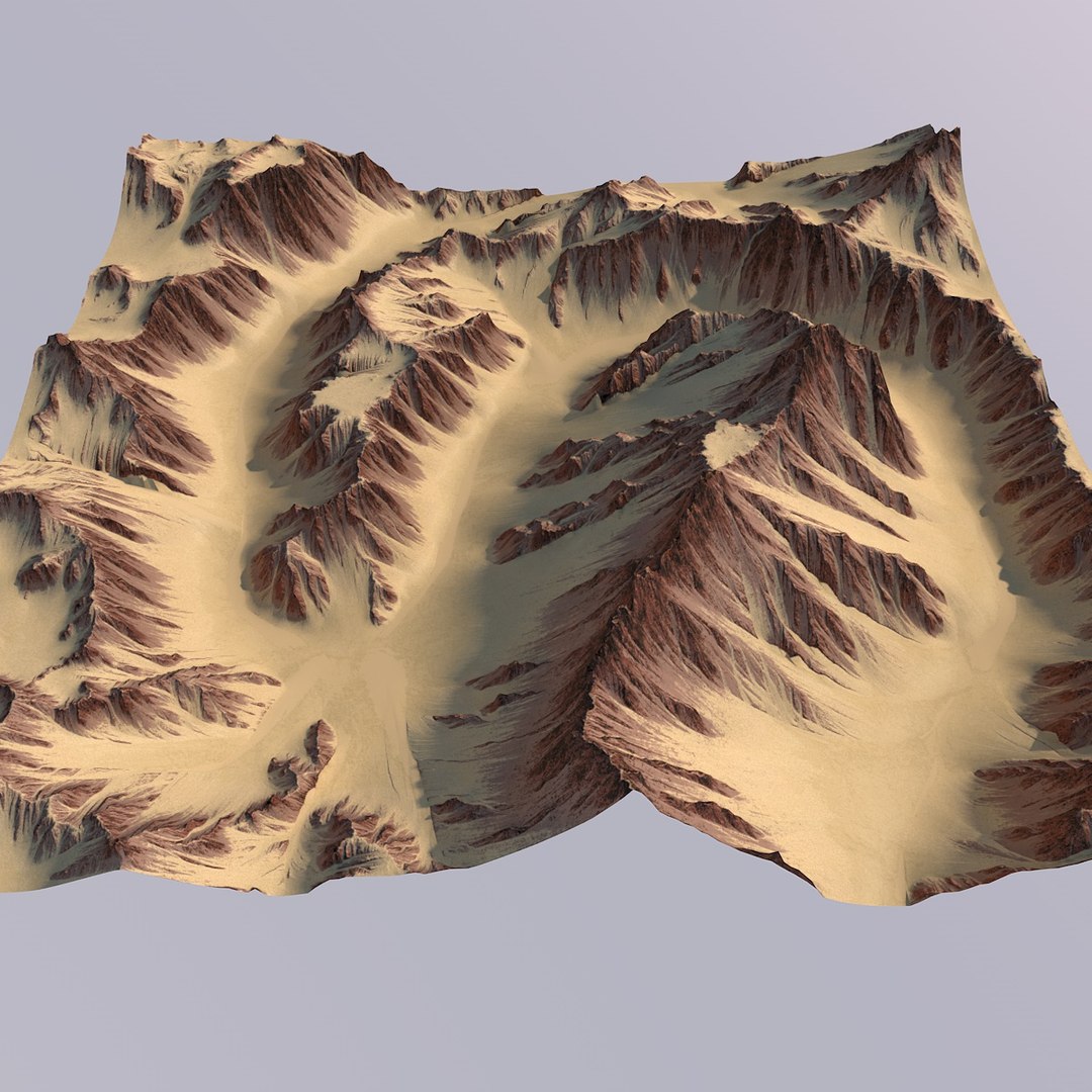 Free Desert Terrain 3D Model - TurboSquid 1150265