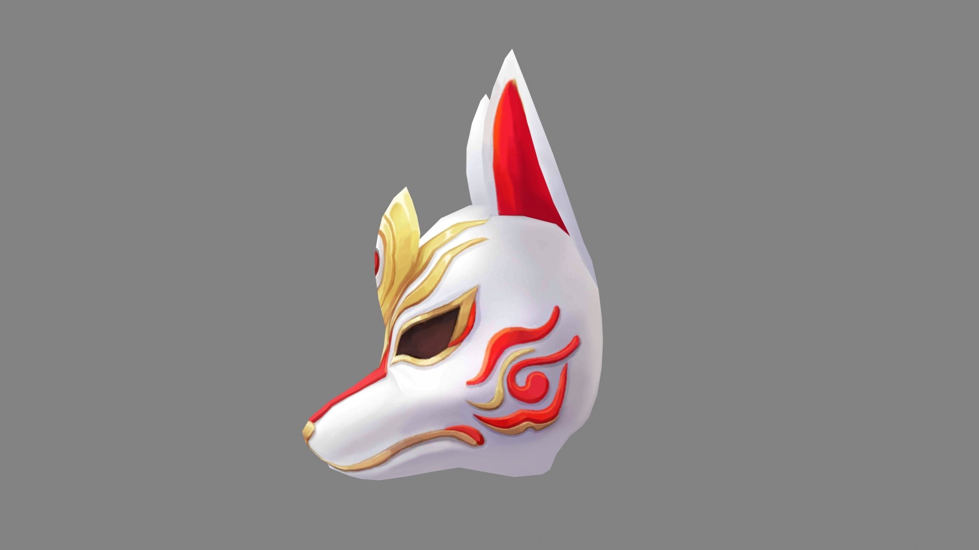Cartoon Fox Mask 3D Model - TurboSquid 2105993