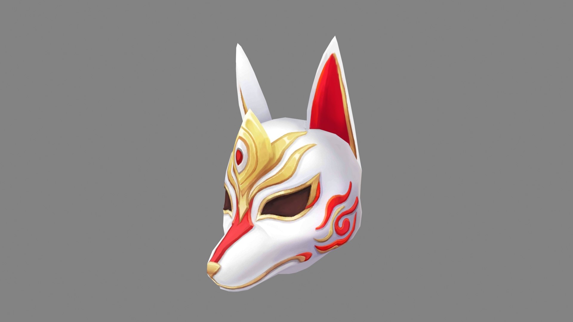 Cartoon Fox Mask 3D Model - TurboSquid 2105993