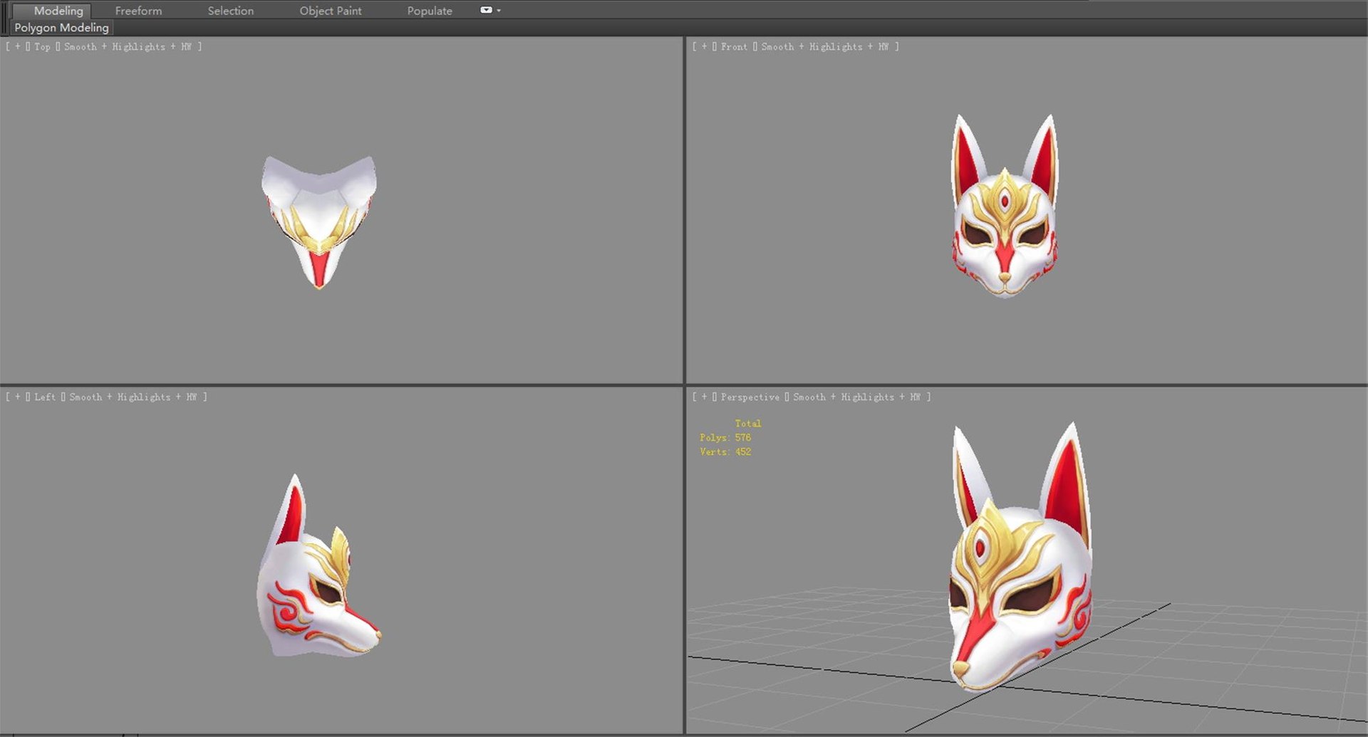 Cartoon Fox Mask 3D Model - TurboSquid 2105993