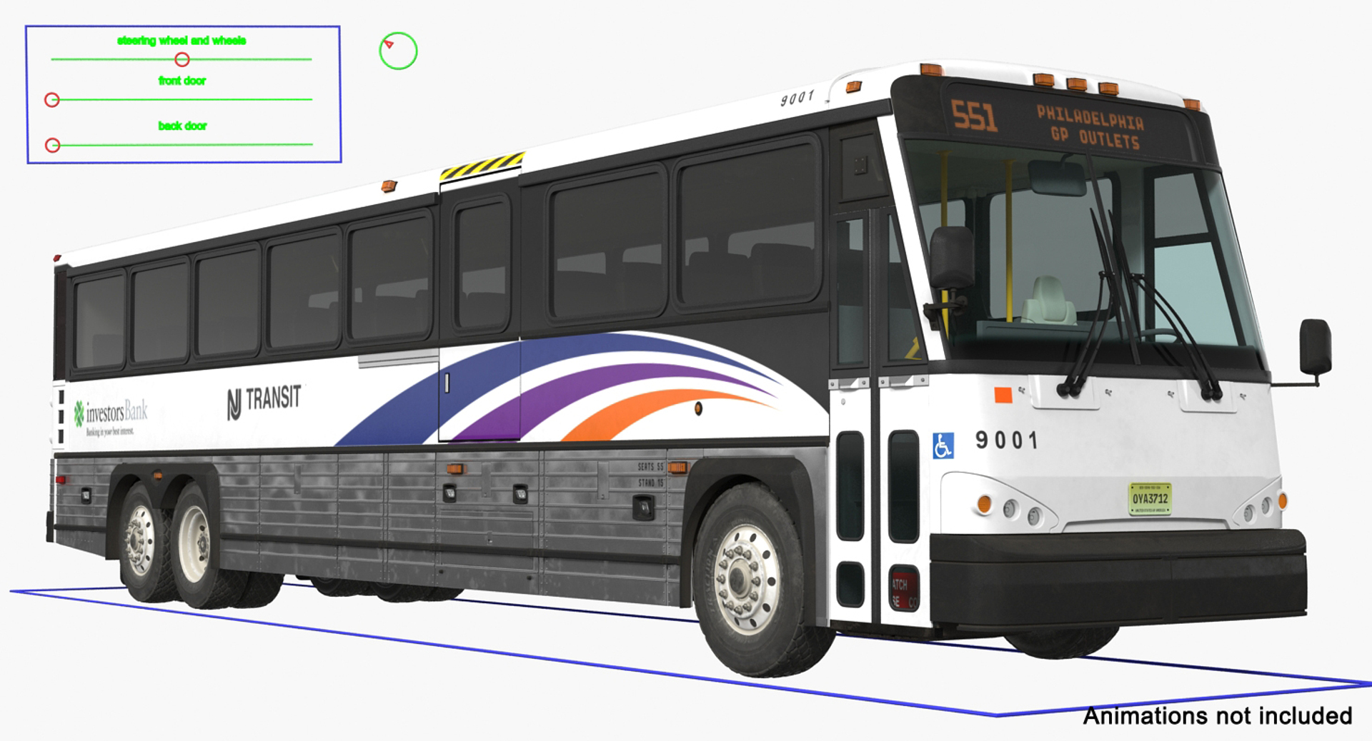 3D Intercity Bus Mci D4500ct - TurboSquid 1196760