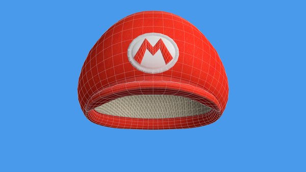 현실적인 슈퍼 마리오 영화 모자 3D 모델 - TurboSquid 2077661