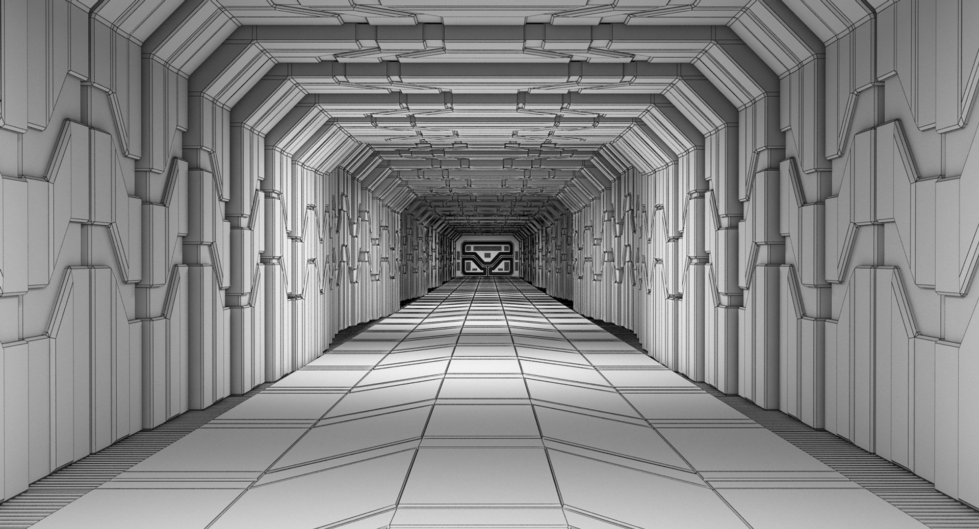Sci-fi Tunnel Animation 3d Max