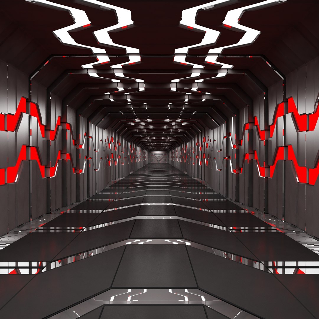 Sci-fi Tunnel Animation 3d Max