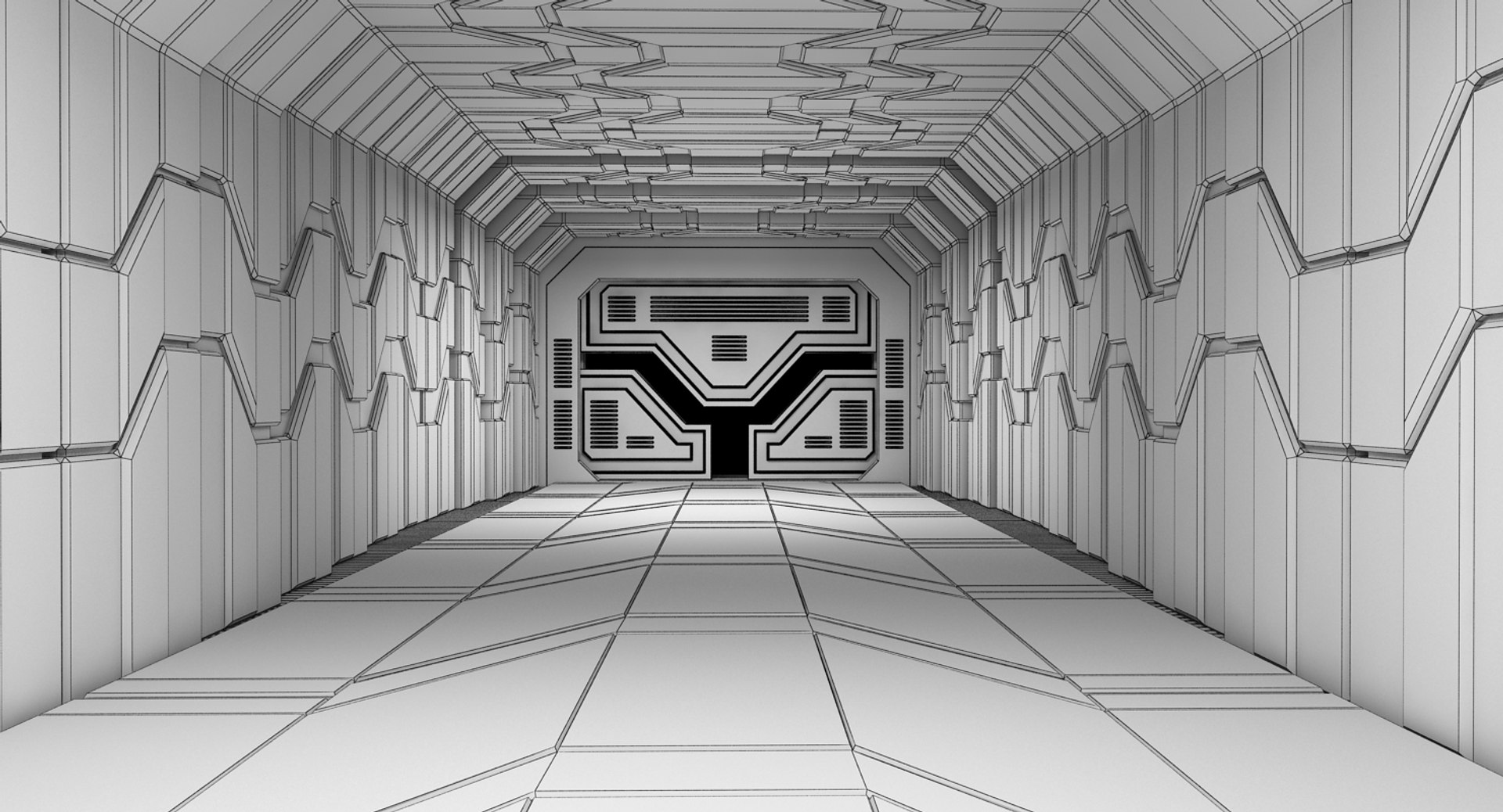 Sci-fi Tunnel Animation 3d Max