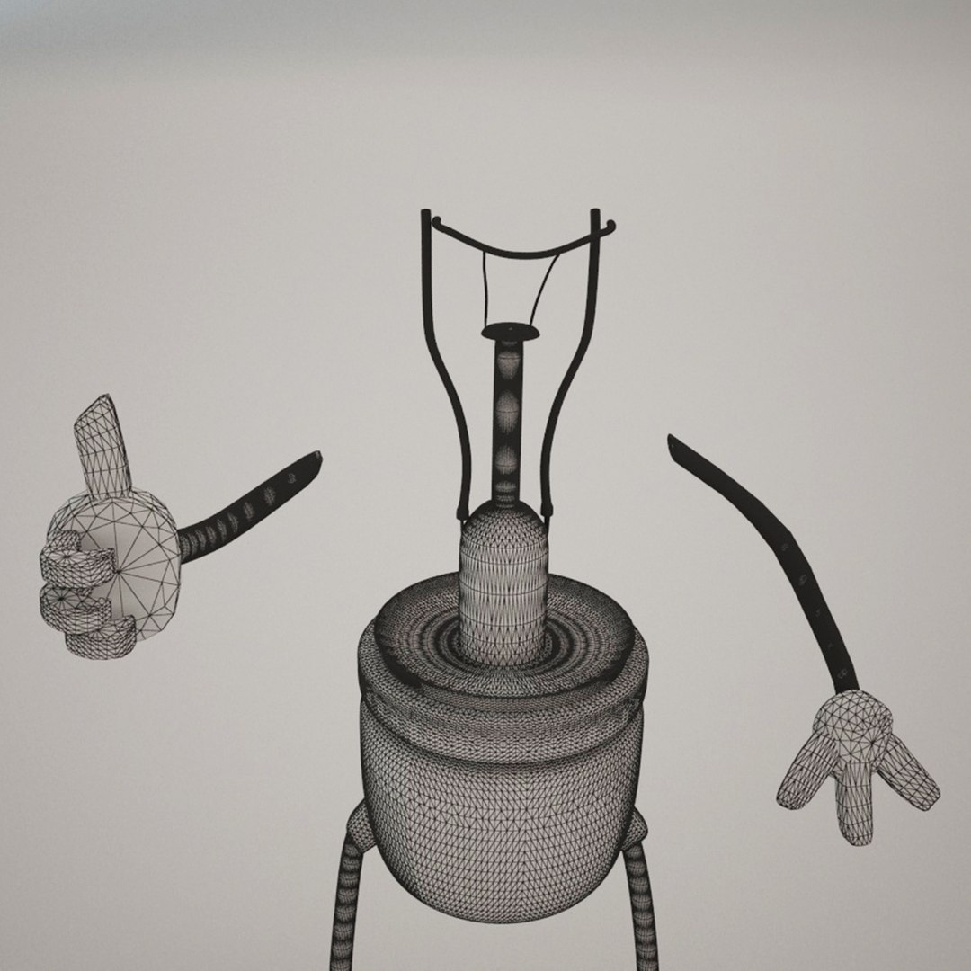 Character Light Bulb 3d Model