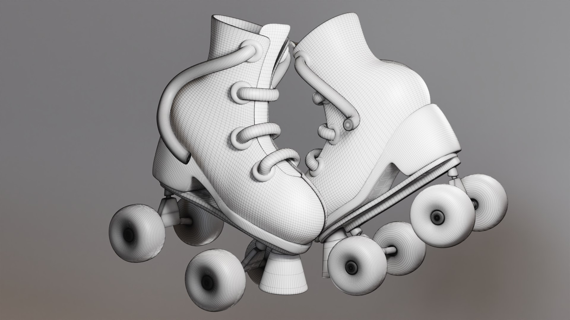 Cartoon Roller Skates 3D Model - TurboSquid 2035780