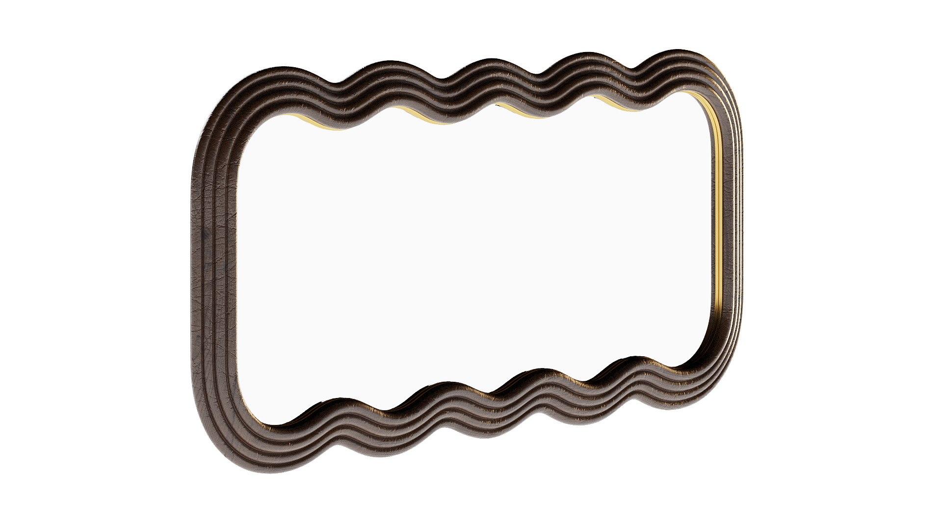 3D Venus Full Length Wave Mirror Walnut - TurboSquid 2101540