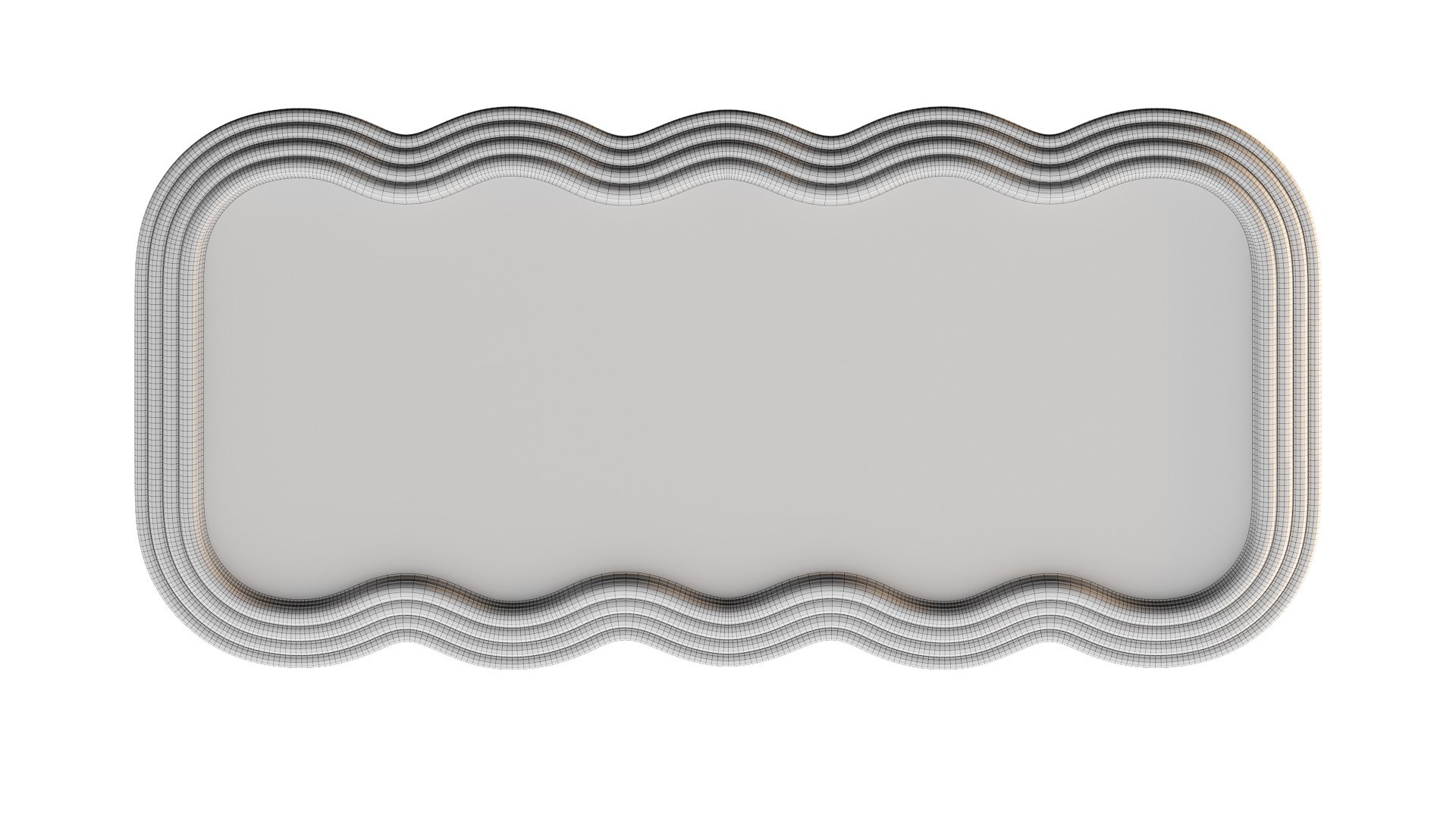 3D Venus Full Length Wave Mirror Walnut - TurboSquid 2101540